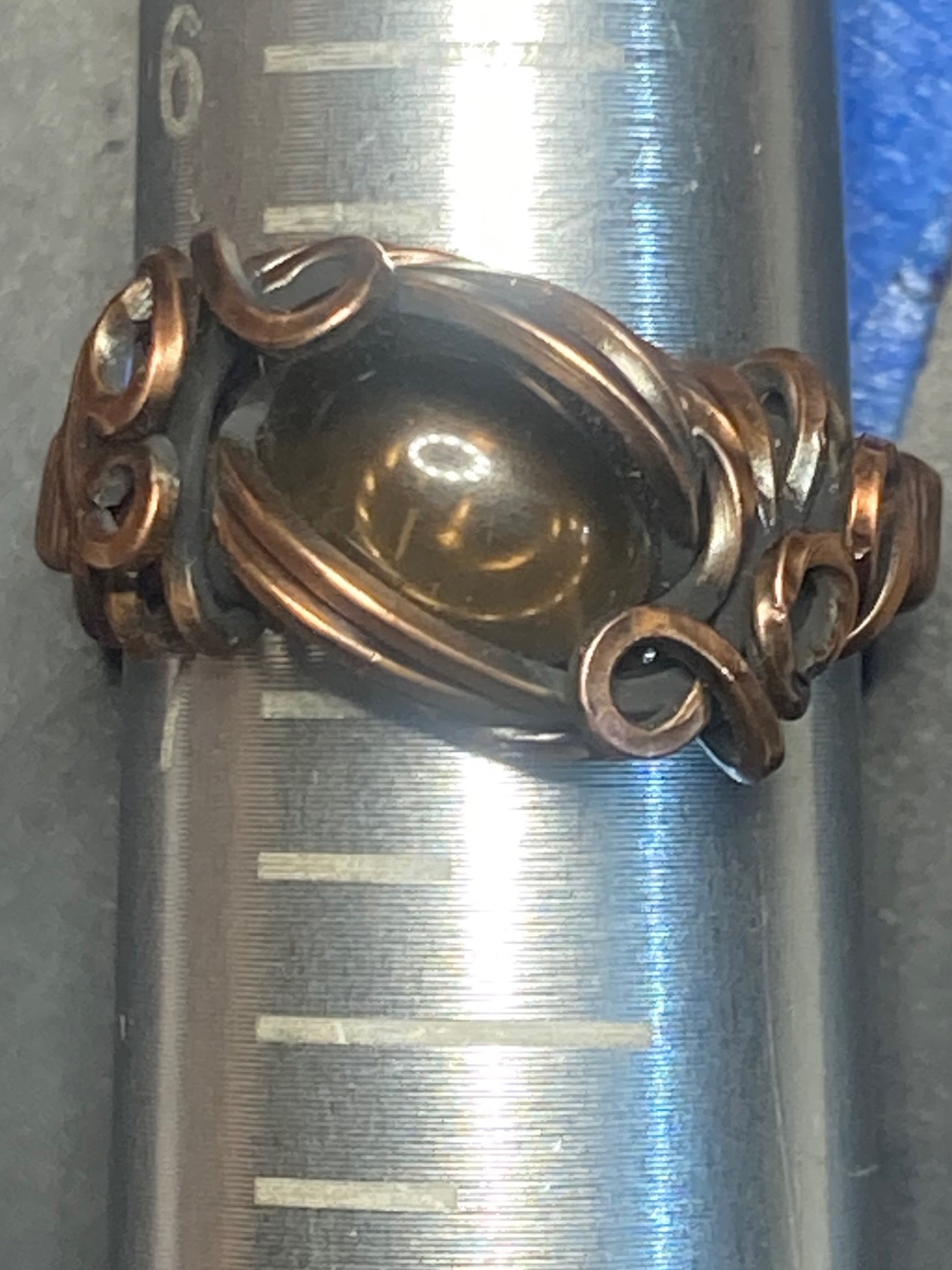 Multi Choice Stone in Copper Handmade Wire Wrap Ring.. I Cannot Figure ...