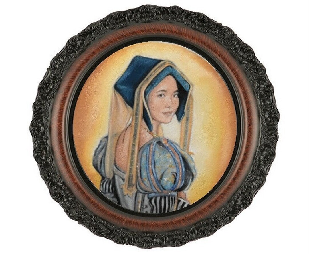Tudor Miniature Portrait Painting Custom Hand Painted Miniature Ladies ...