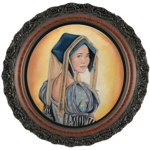 Tudor Miniature Portrait Painting Custom Hand Painted Miniature Ladies ...