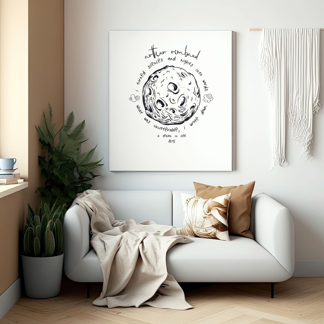 Arthur Rimbaud Quote Poster | 'i Turned Silences and Nights Into Words ...