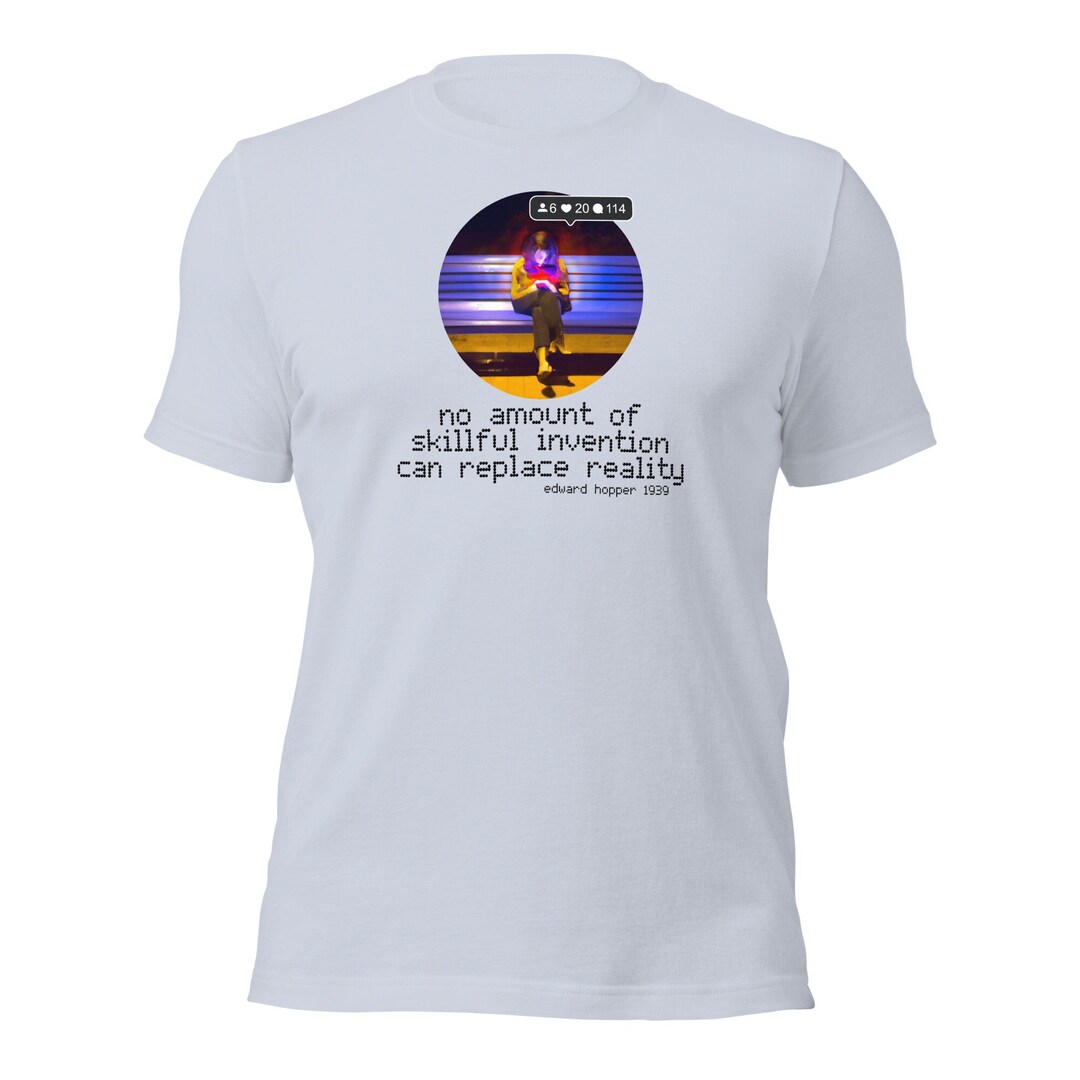 Edward Hopper Shirt | Hopper Quote Tee | Contemporary Art Tee | Hopper ...