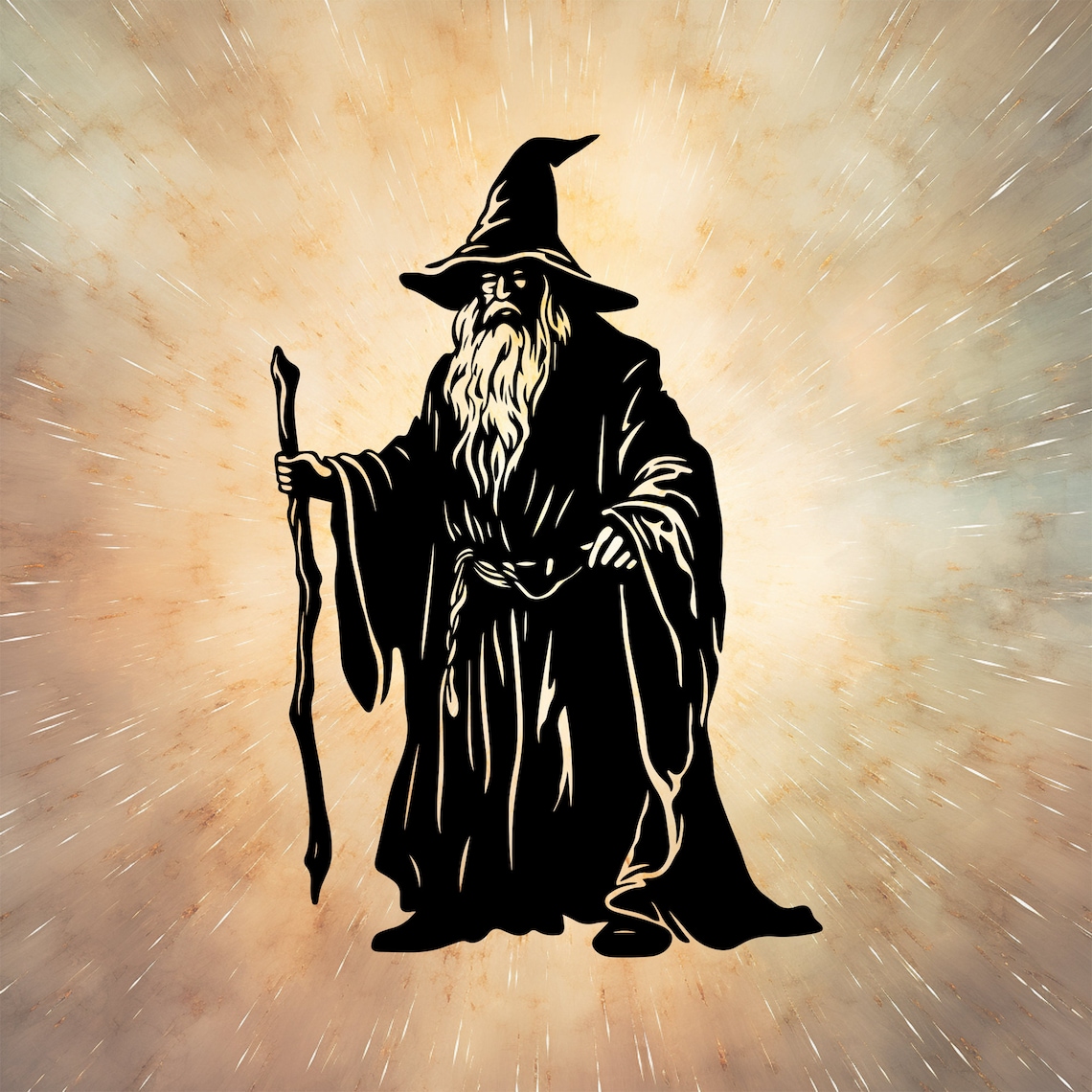 Old Wizard SVG Bundle Fantasy Stencil Commercial Use Vector Graphics ...