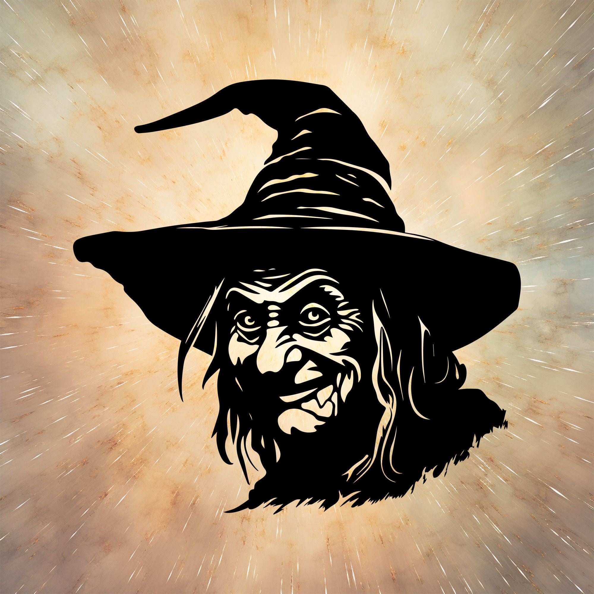 Old Witch SVG Bundle Halloween Stencil Commercial Use - Etsy