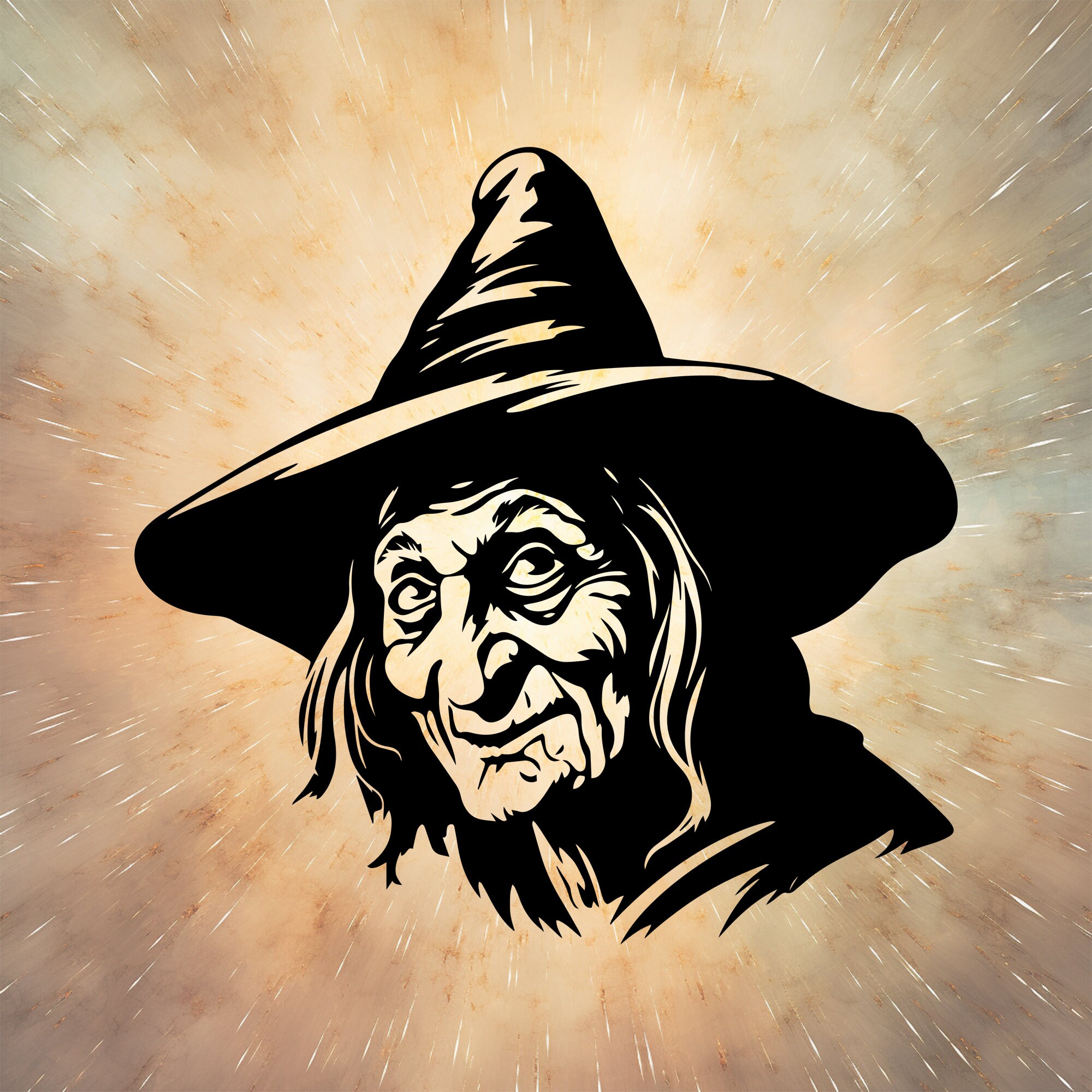 Old Witch SVG Bundle Halloween Stencil Commercial Use - Etsy