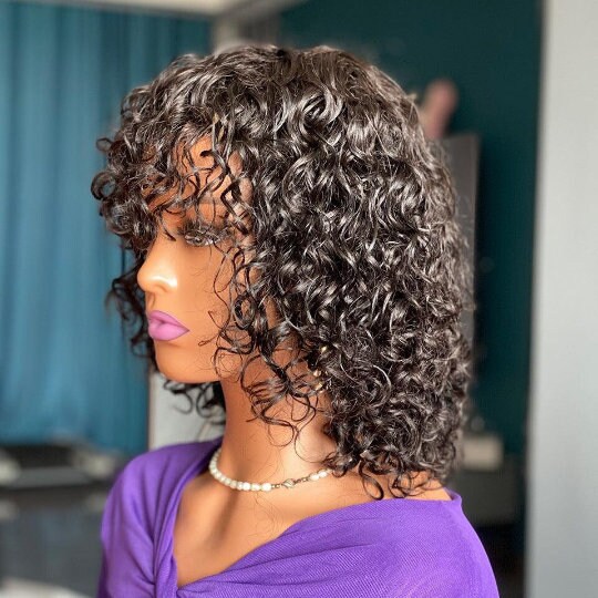 Soft and Beautiful Shoulder Length Curly Wig - Etsy Canada