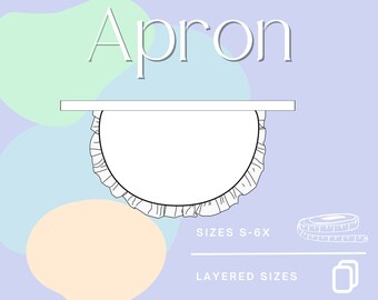 Repro Vintage Full and Half Apron 50's PDF Pattern No 5 Available in M-L-XL - Etsy Canada