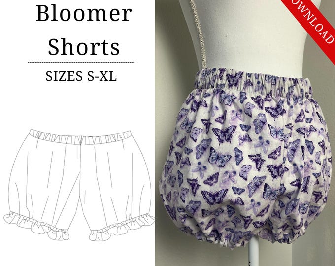 Custom Size Black Puffy Shorts / Pumpkin Pants / Ouji Kodona Prince Boystyle Plus Size Available ...