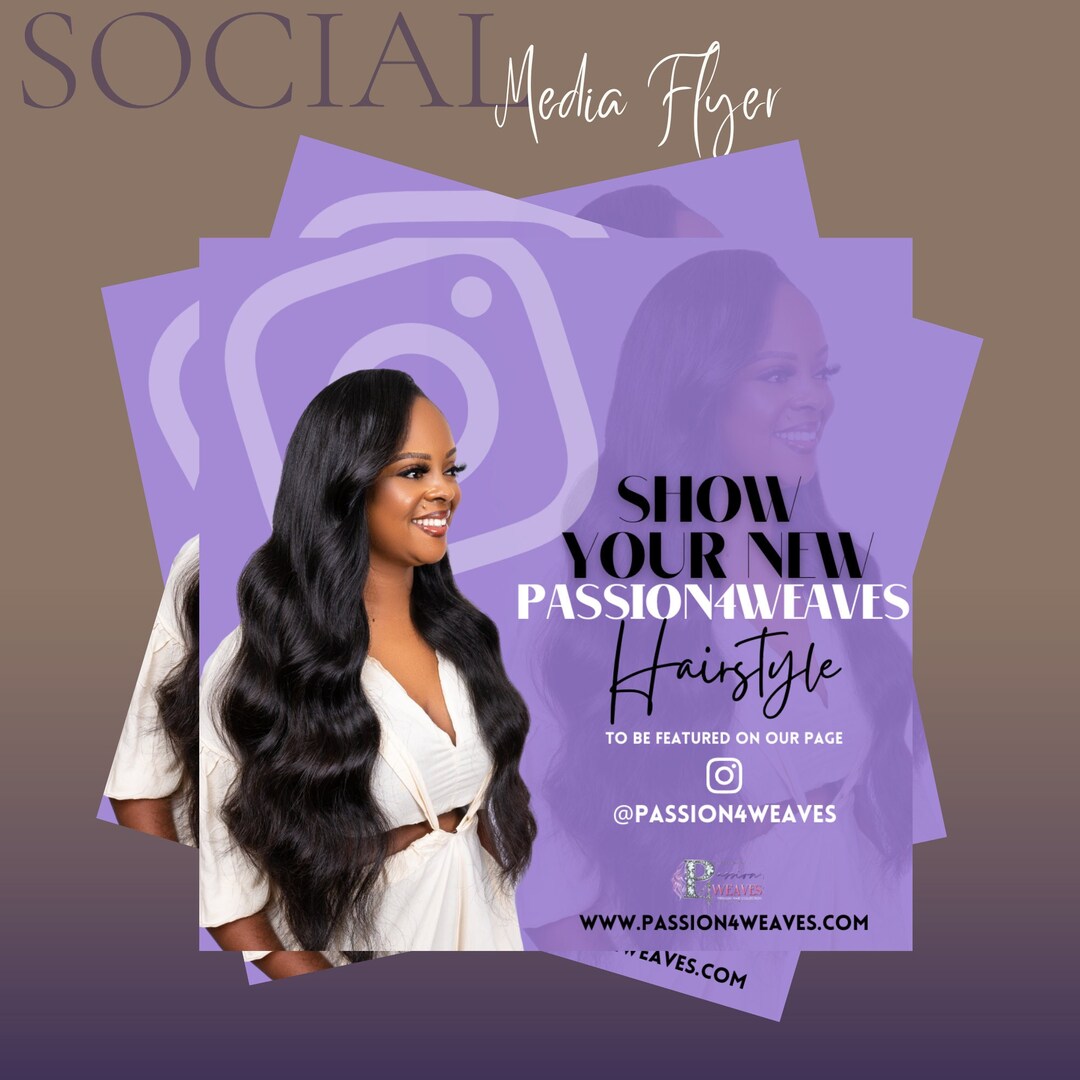 Hair Business Social Media Flyer | Professional Hair Brand Flyer ...