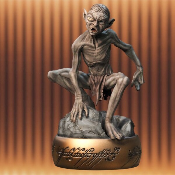 Gollum Stl Model - Etsy