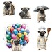 Pug Clipart Bundle Png-format Dog Clipart Bundle Pug Watercolor Clipart ...