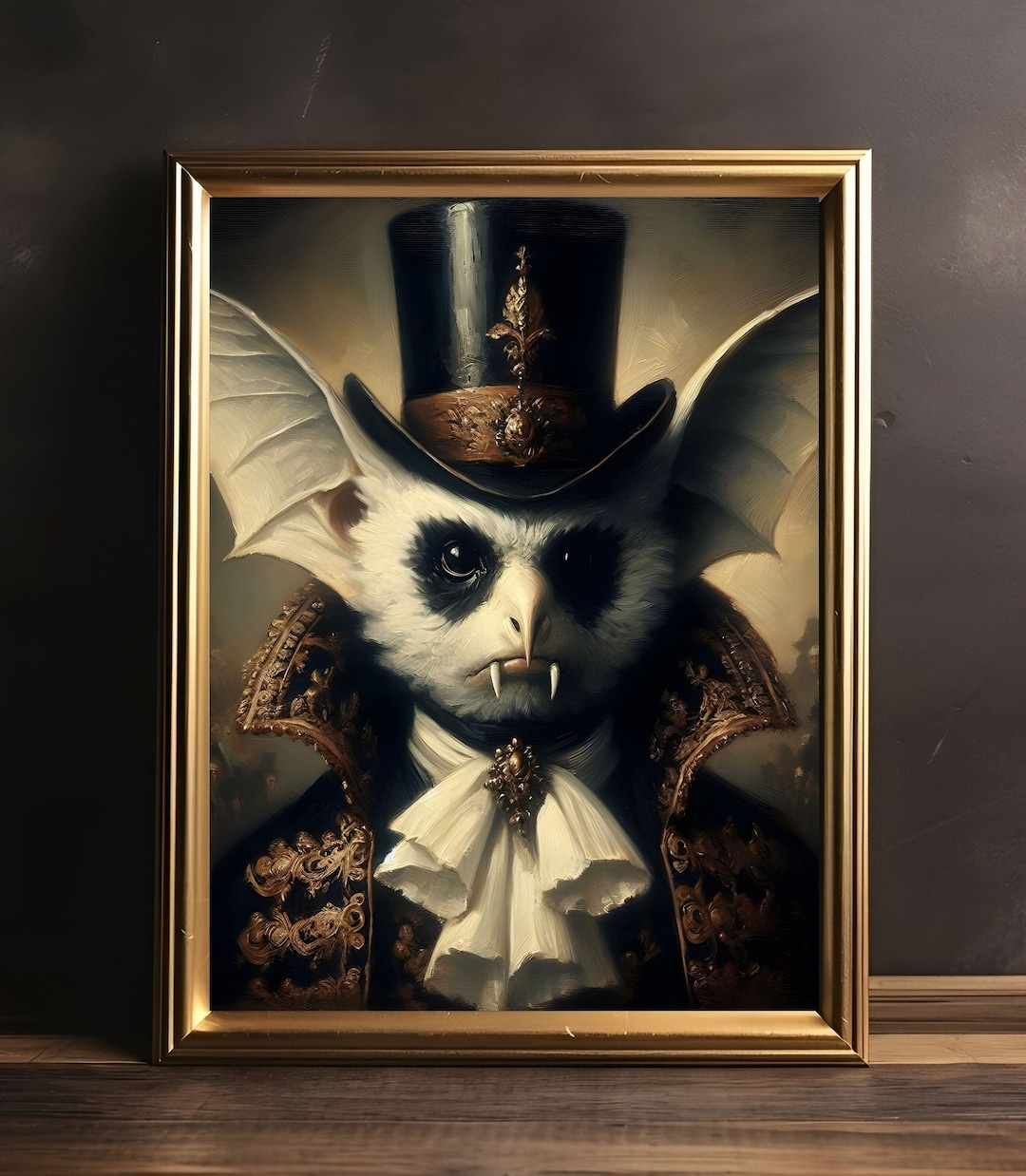 Gothic Bat Vintage Poster, Victorian Vampire, Vintage Bat Art, Bat Art ...