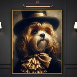 Renaissance Dog Pet, Classic Dog Portrait, Royal Dog Portrait, Quirky ...