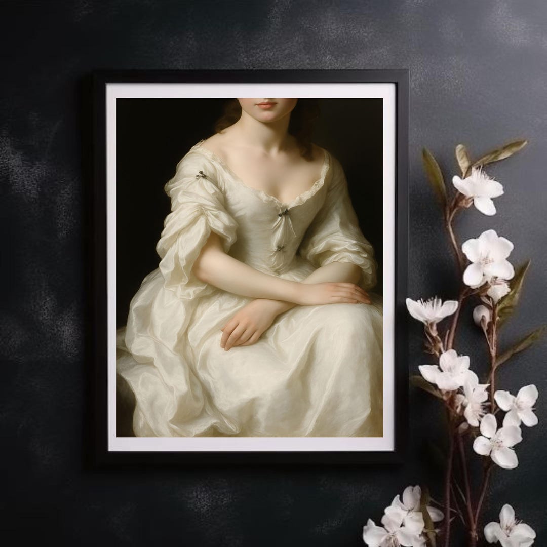 Victorian Woman Portrait: Antique Style Printable Art (digital Download ...