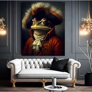 Frog Wall Art, Frog Vintage Art, Frog Wall Art Poster, Victorian Frog ...