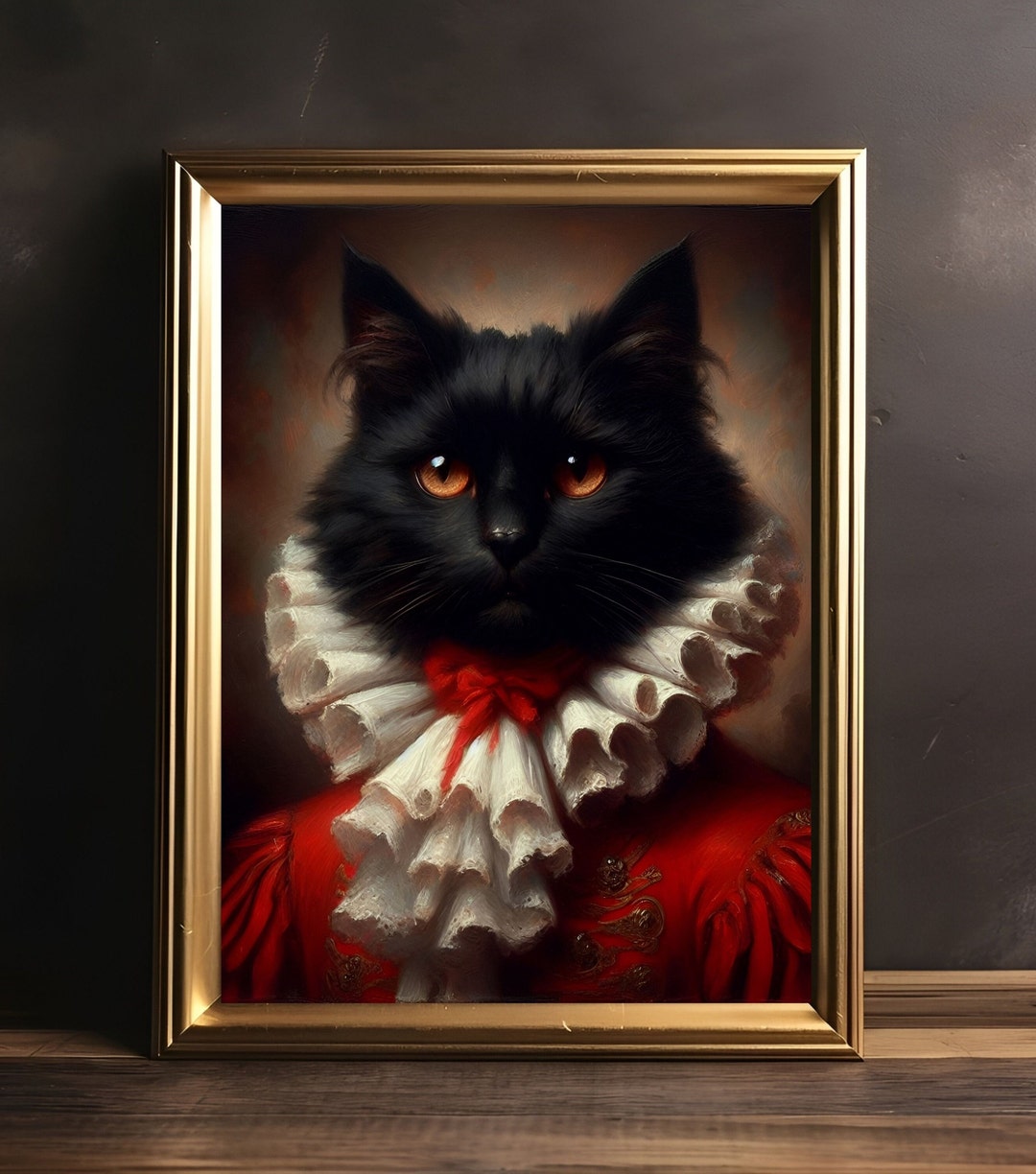 Victorian Cat Portrait, Cat Portrait Paint, Royal Cat Portrait, Regal ...