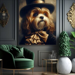 Renaissance Dog Pet, Classic Dog Portrait, Royal Dog Portrait, Quirky ...