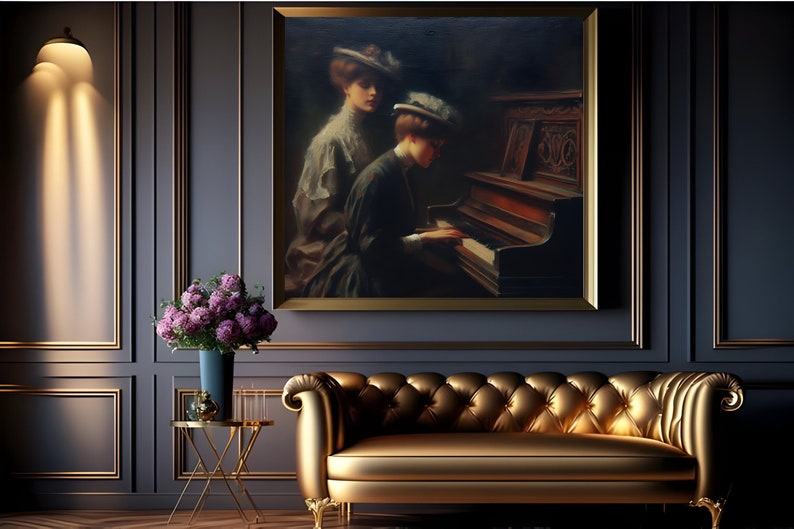 Victorian Music Art Print Downloadable Music Room Decor - Etsy