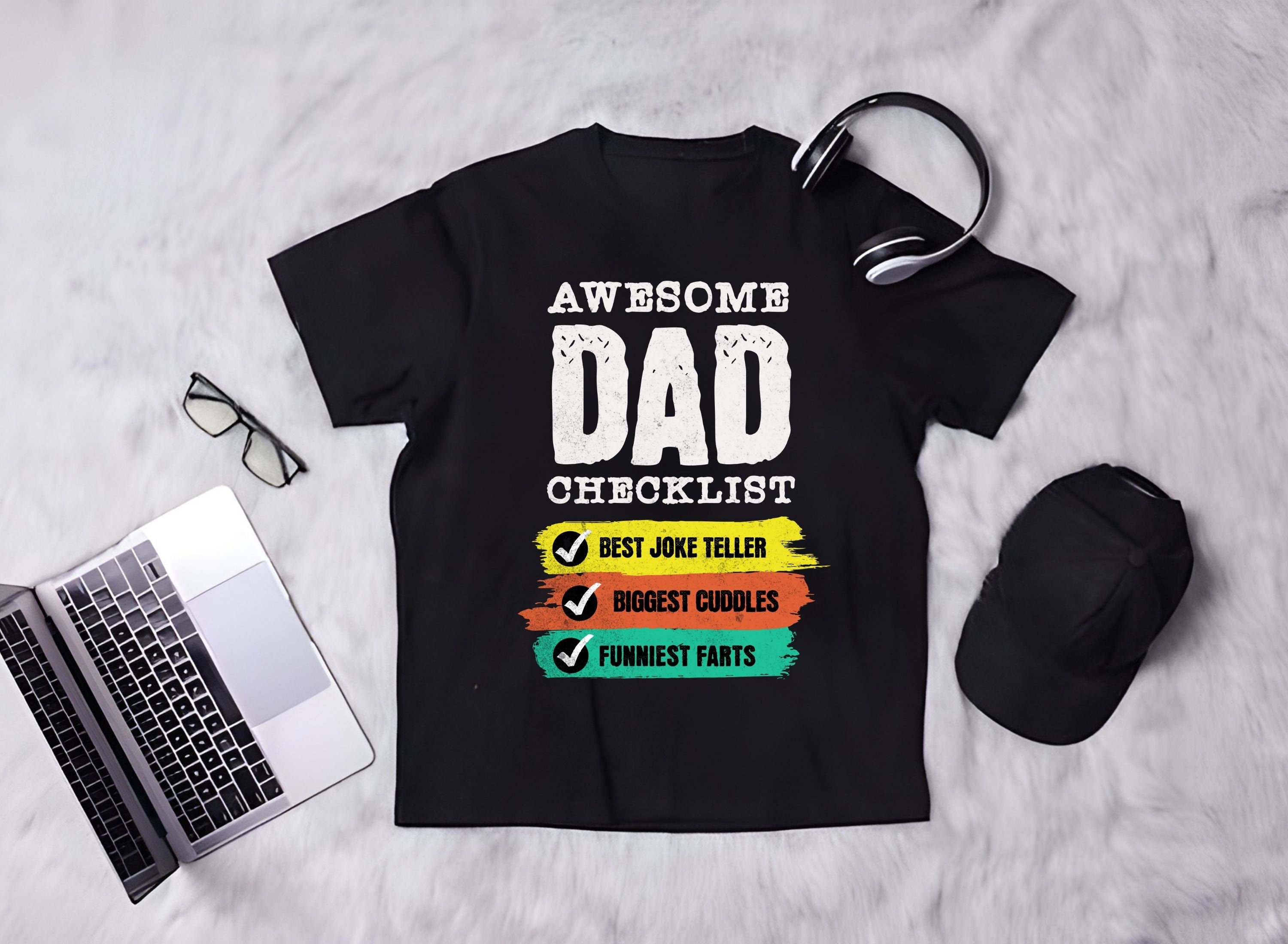 Awesome Dad Checklist, Gift for Dad Svg, Best Dad SVG, Daddy SVG File ...