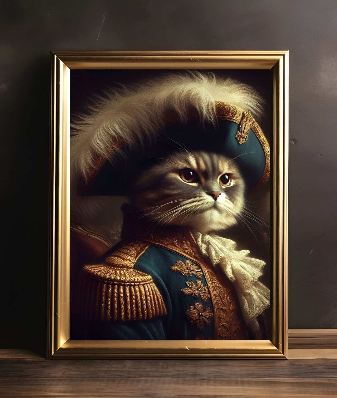 Victorian Cat Portrait, Royal Cat Portrait, Cat Portrait Paint, Regal ...