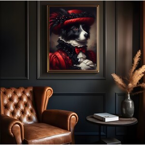 Renaissance Dog Pet, Royal Dog Portrait, Quirky Dog Art, Funny Dog Wall ...