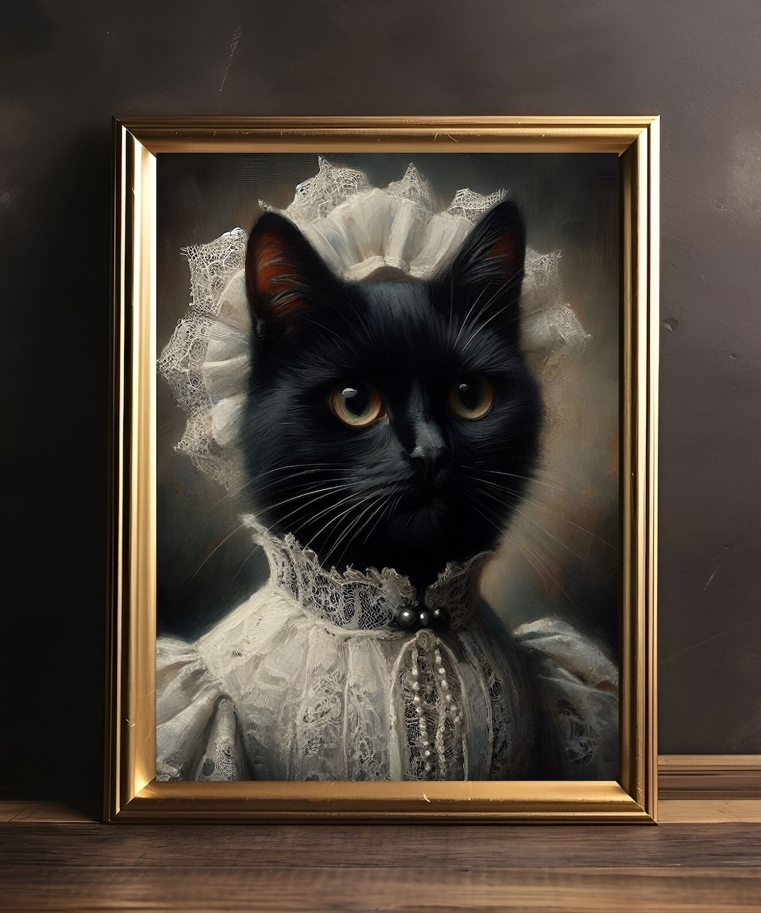 Victorian Cat Portrait, Cat Portrait Paint, Royal Cat Portrait, Regal ...