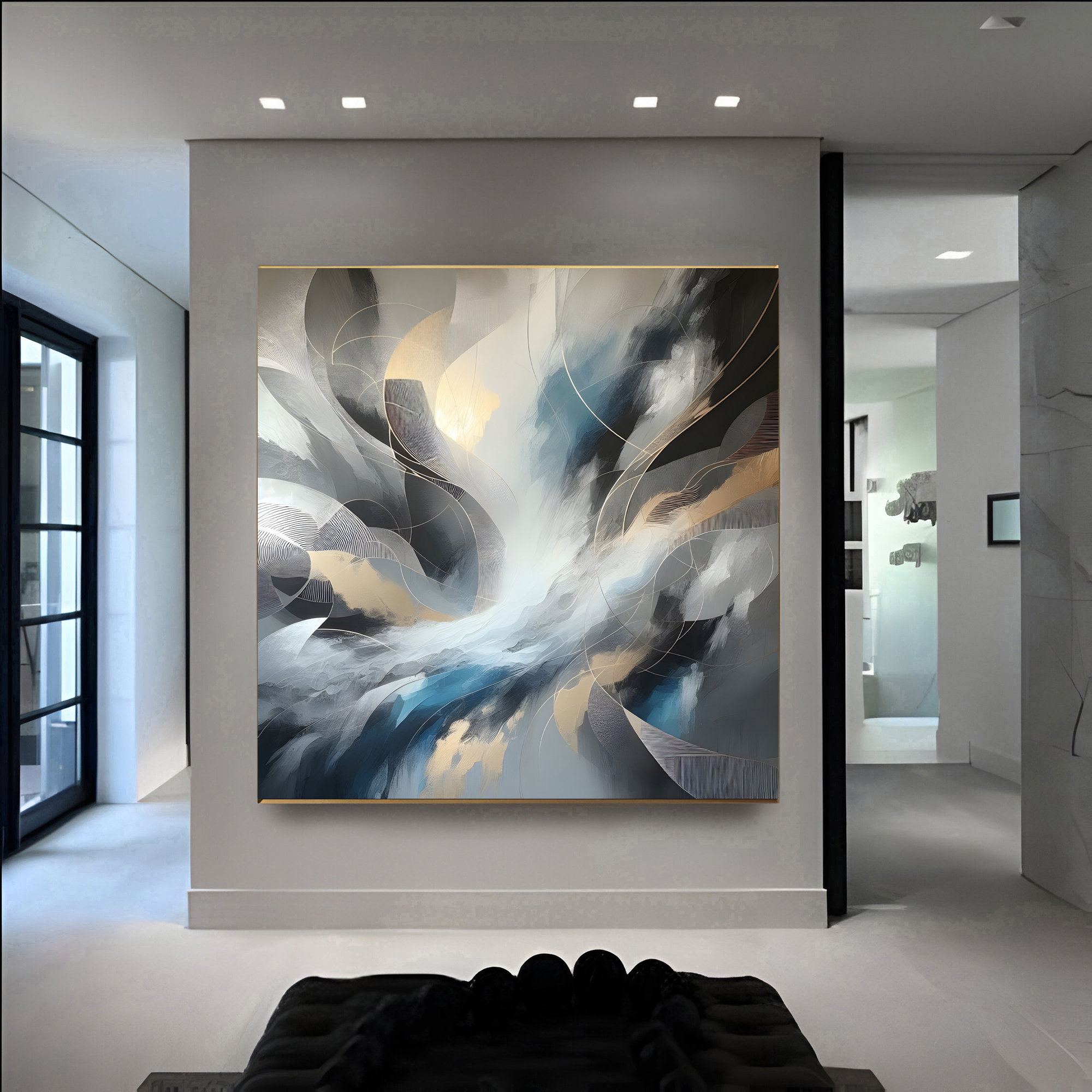 Blue Abstract Art, Modern Art, Contemporary Art, Printable Abstract Art ...