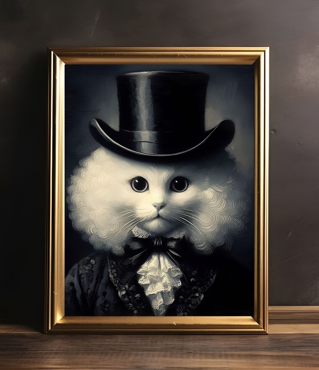 Victorian Cat Portrait, Cat Portrait Paint, Regal Cat Portrait, Cat ...
