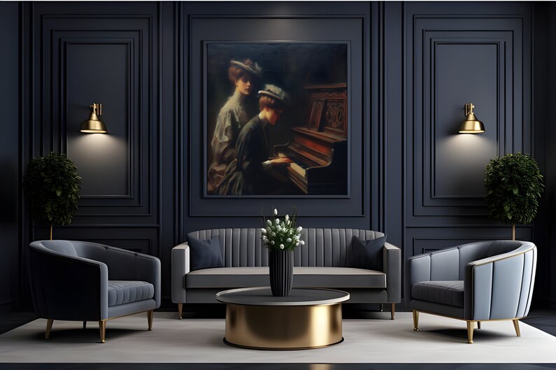 Victorian Music Art Print Downloadable Music Room Decor - Etsy