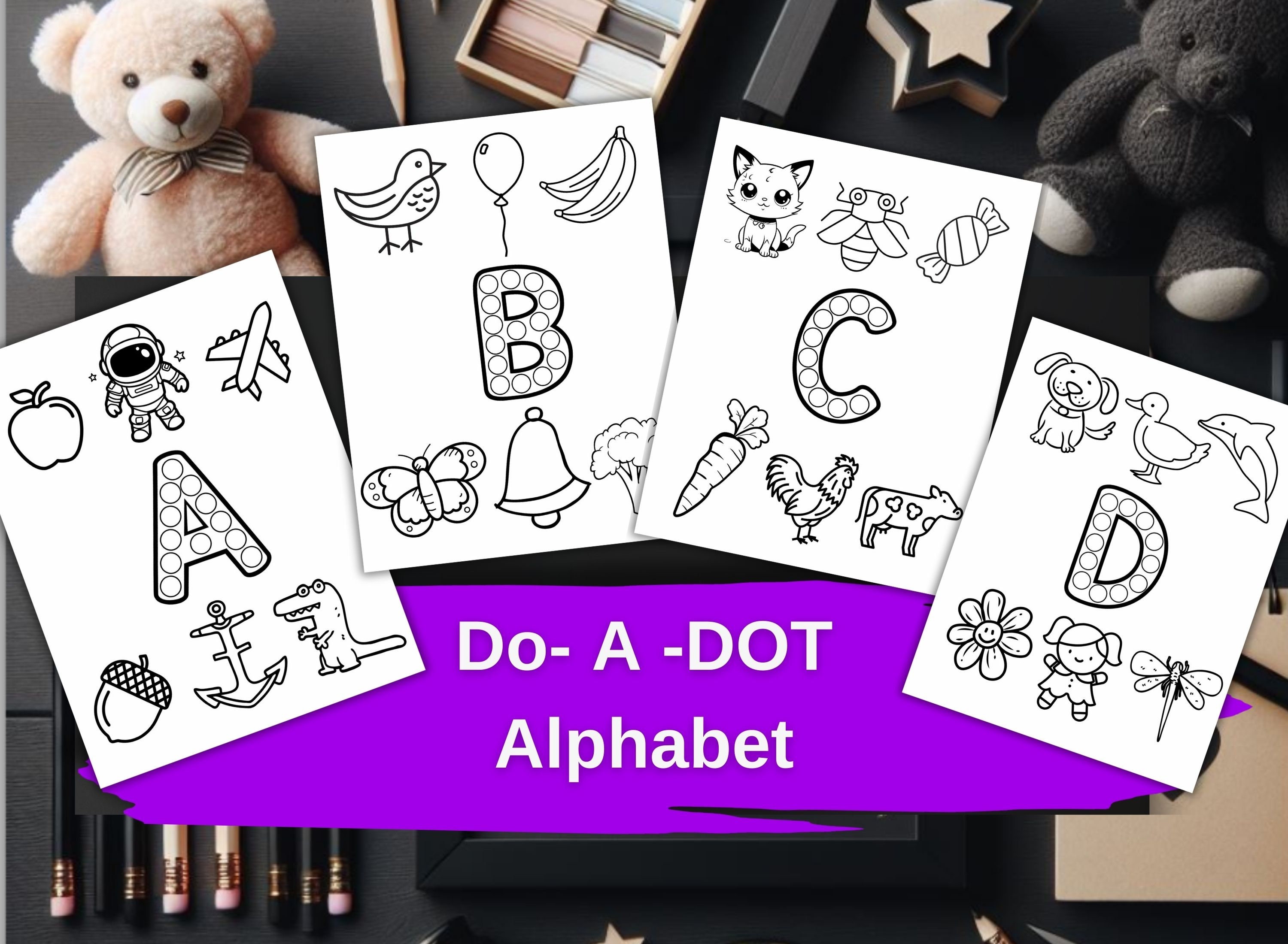 Do-a-dot Alphabet Printable Worksheets, Activity for Kids and Toddlers ...