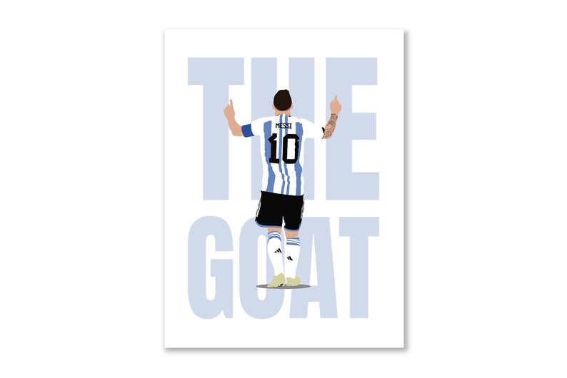 Lionel Messi White - Etsy