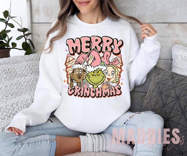 Merry Grinchmas PNG: Grinch Christmas Movie Sublimation (digital ...