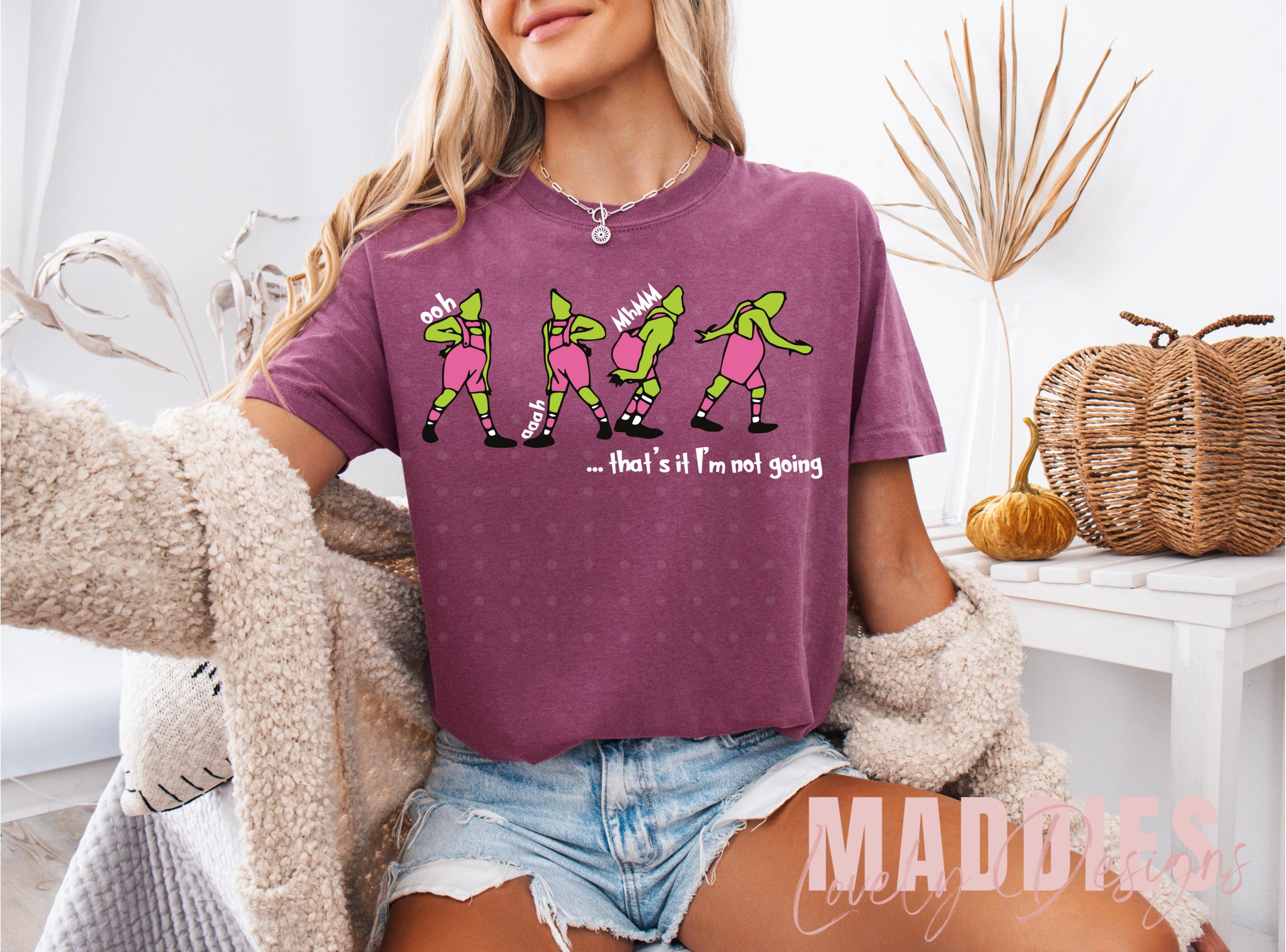 Grinch That's It I'm Not Going PNG, Grinch Png, Grinch Face Png, Ooh ...