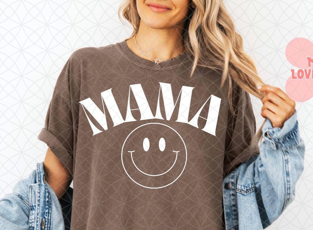 Mama Smiley Face PNG: Mom Life, Motherhood (digital Download) - Etsy