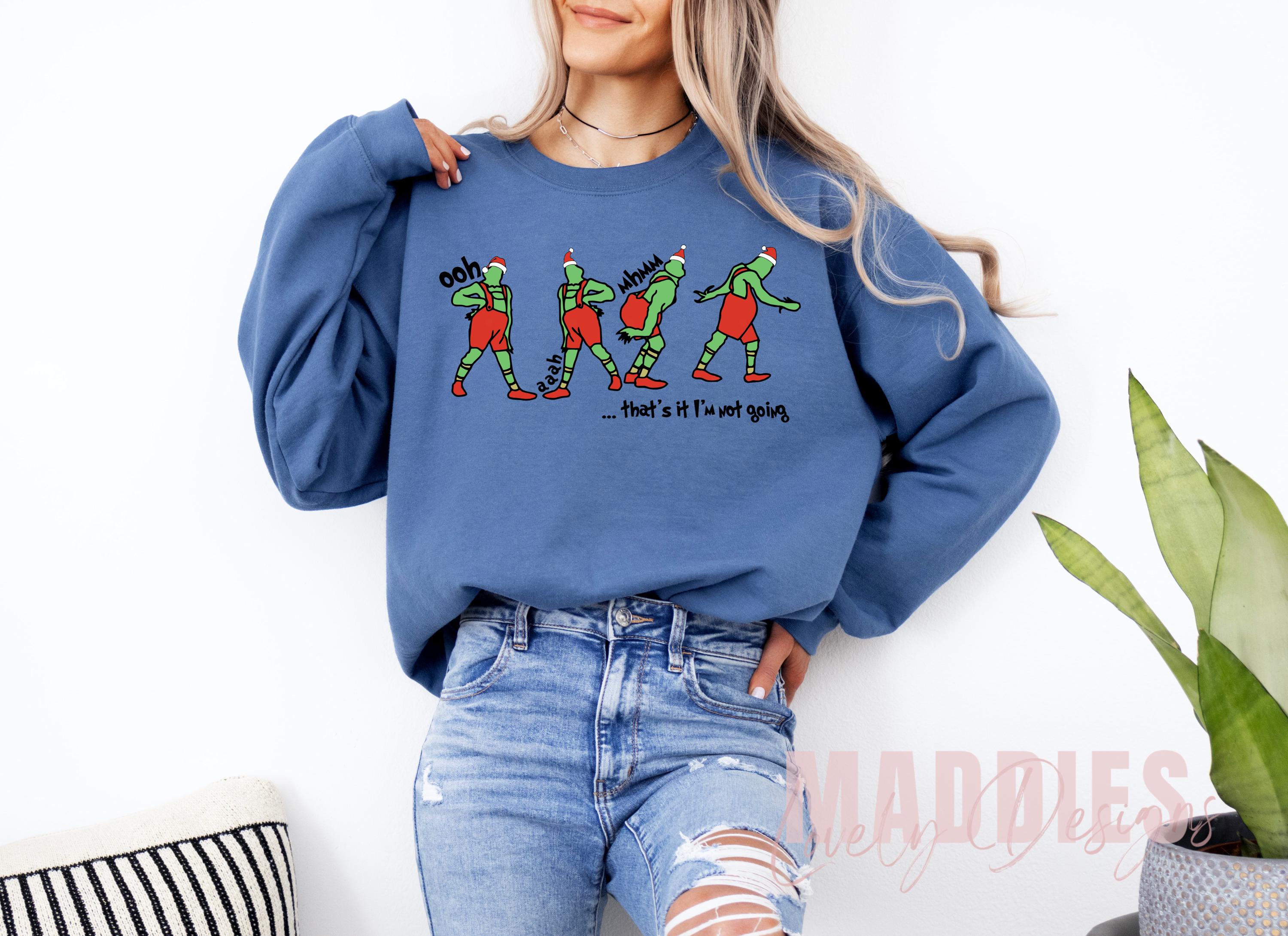 Grinch That's It I'm Not Going PNG, Grinch Png, Grinch Face Png, Ooh ...