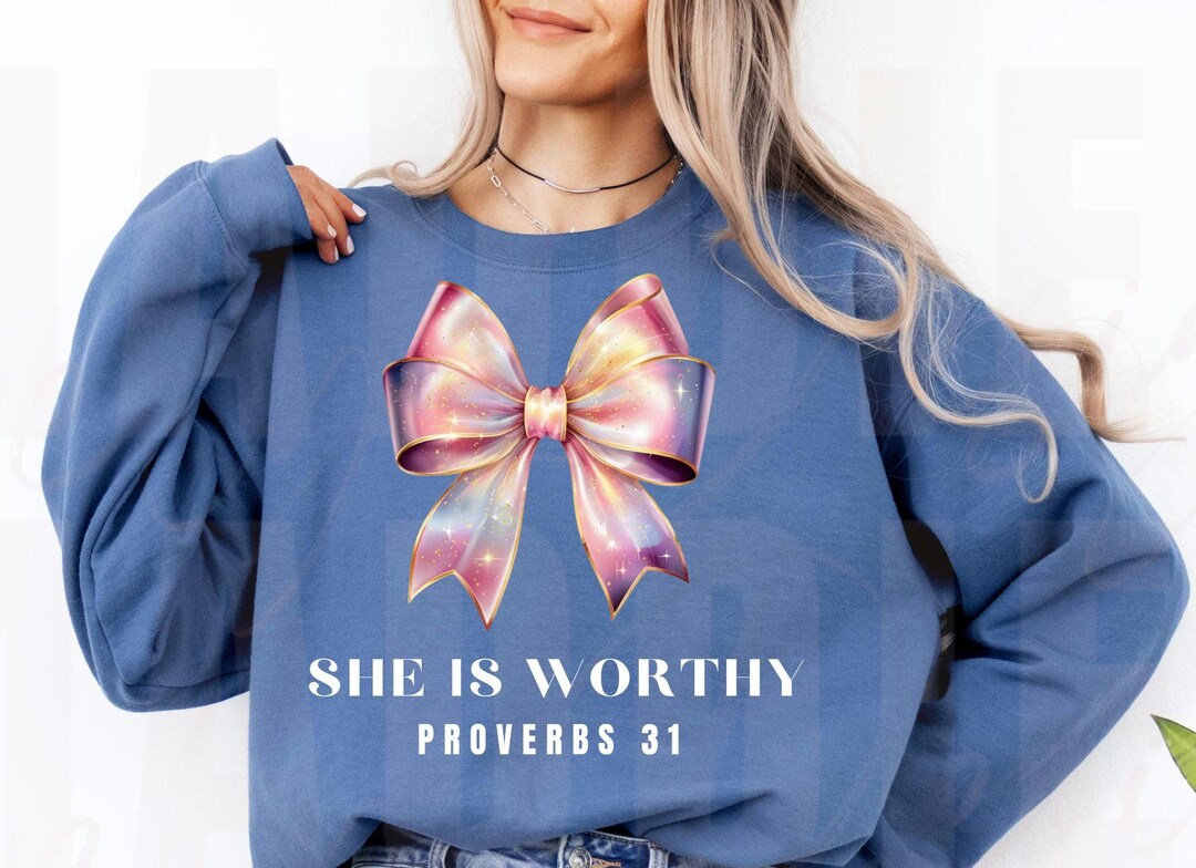 She is Worthy PNG: Proverbs 31 Christian Woman Design (digital Download ...