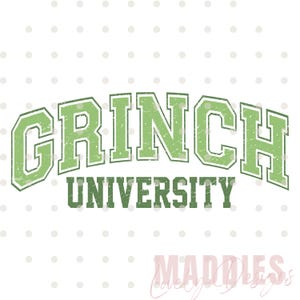 Retro Grinch University PNG, Grinch Png, Grinch Movie Png, How the ...