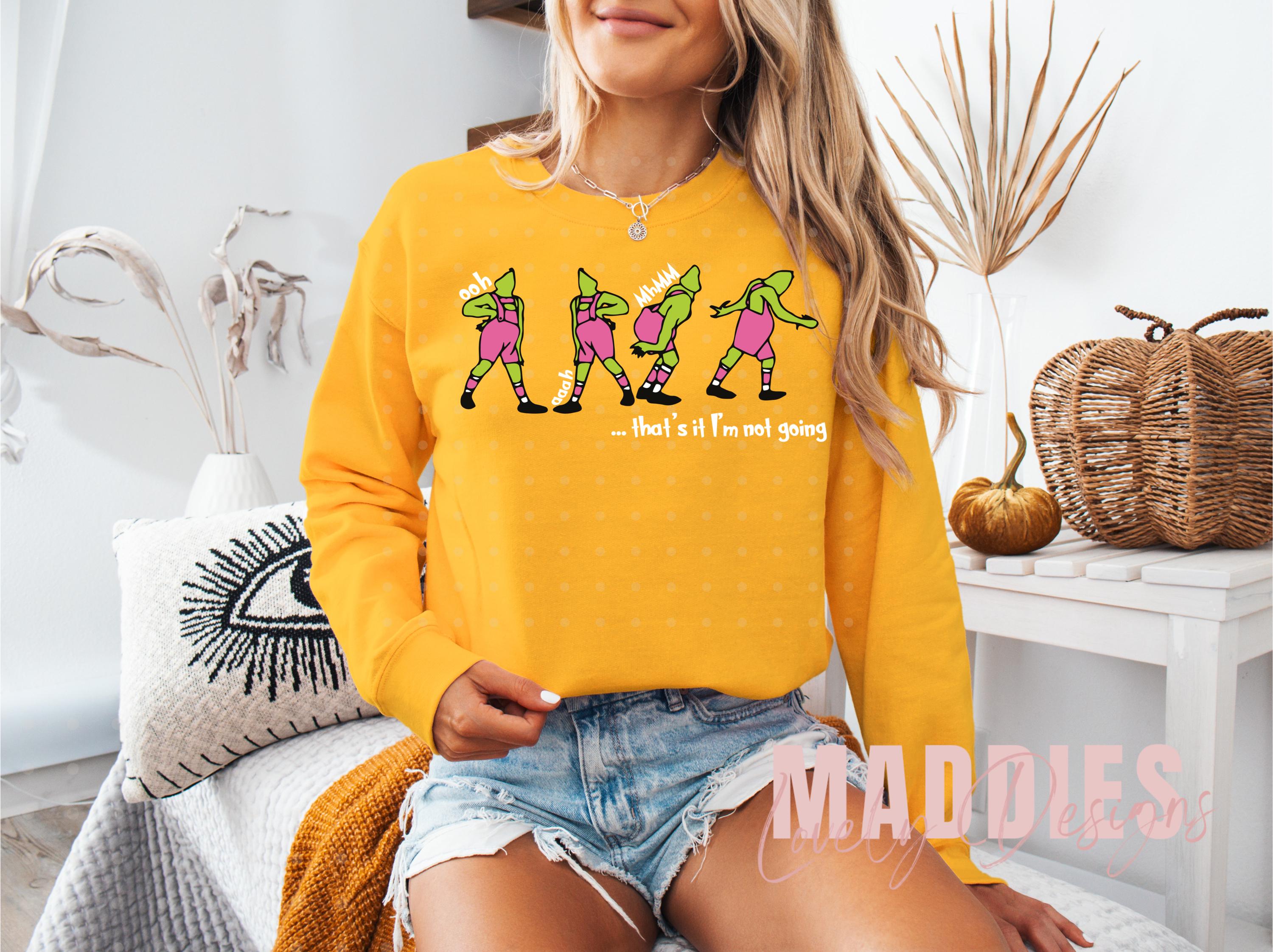 Grinch That's It I'm Not Going PNG, Grinch Png, Grinch Face Png, Ooh ...