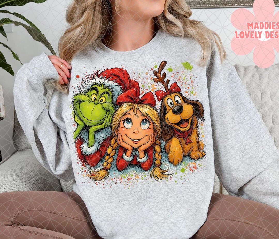 Christmas Grinch Characters PNG, Cindy Lou, Max (digital Download) - Etsy