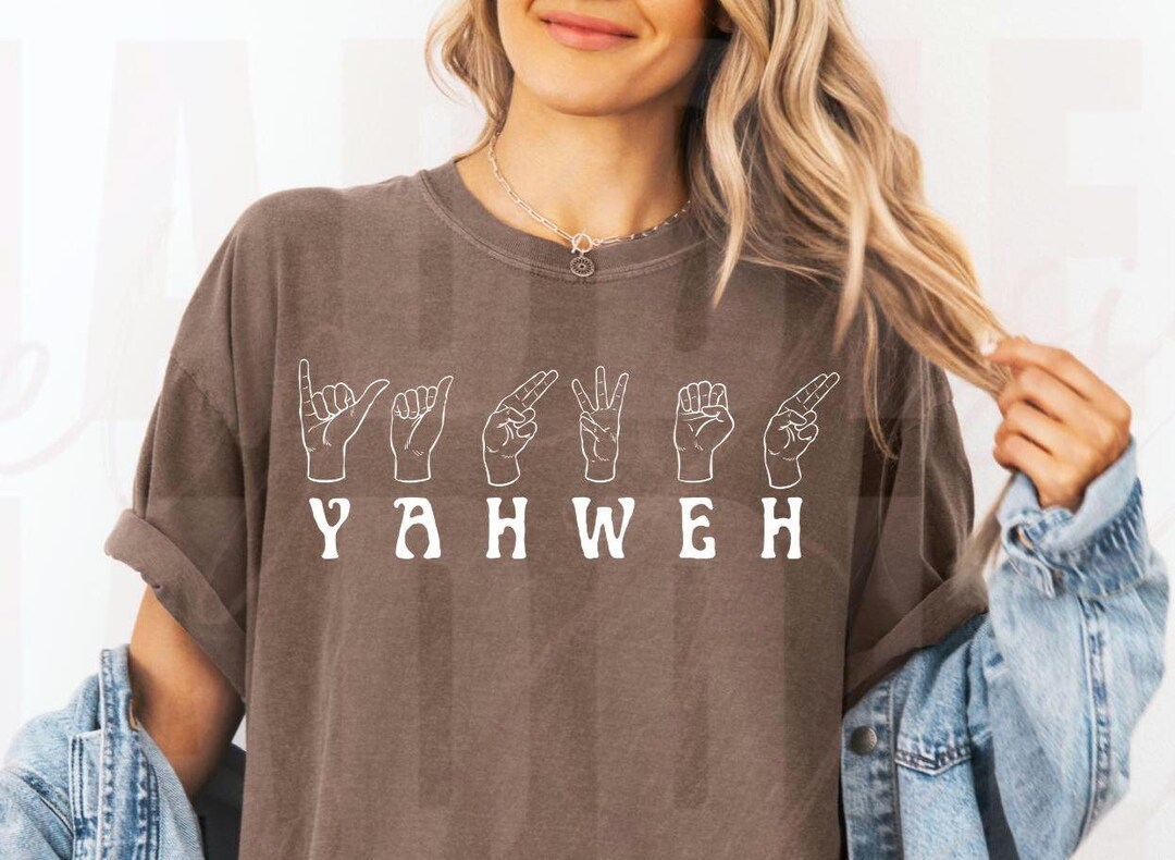 YAHWEH ASL Christian PNG: Faith-based Religious Design (digital ...