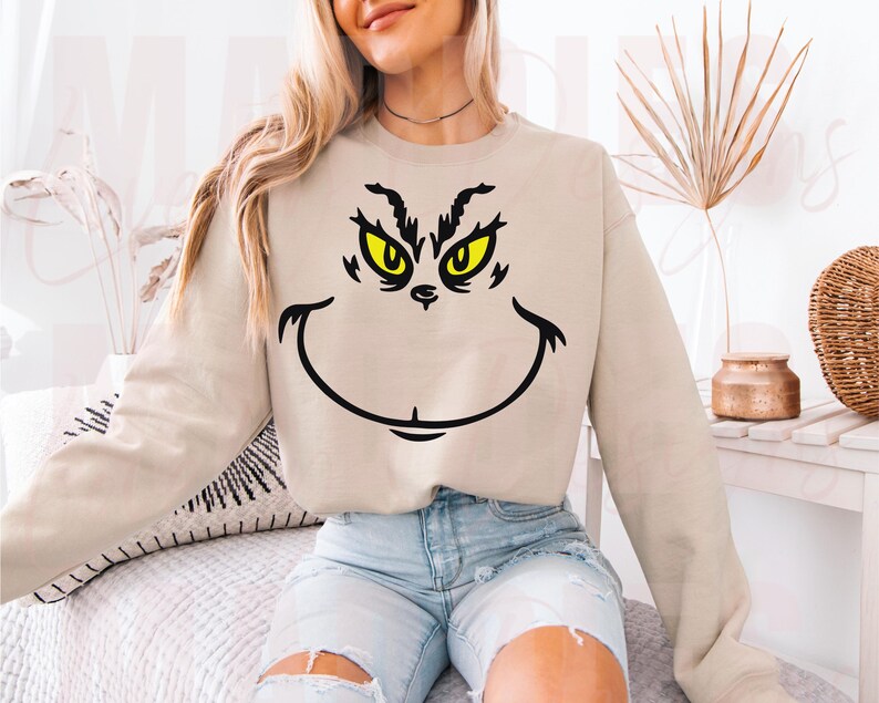 Grinch Face Png Smiling Grinch Face Png How The Grinch Stole
