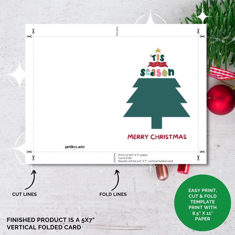 Printable Christmas Cards | Seasons Greetings Card | Holiday Cards ...