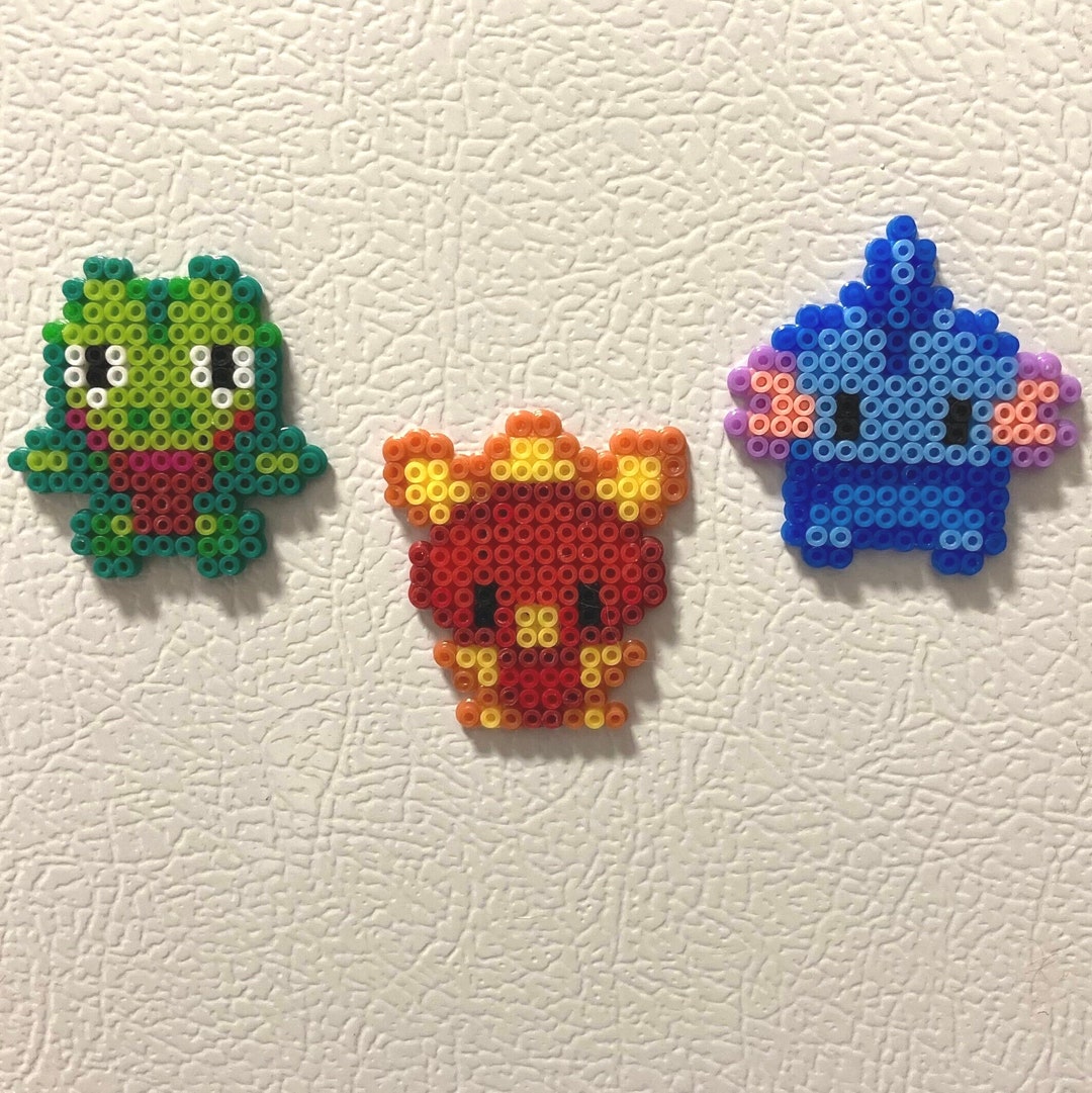 Treecko, Torchic & Mudkip Pokémon Pokédoll Perler Bead Magnets - Etsy