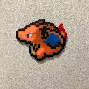 Charizard, Charmeleon & Charmander Pokémon Perler Bead Magnets - Etsy