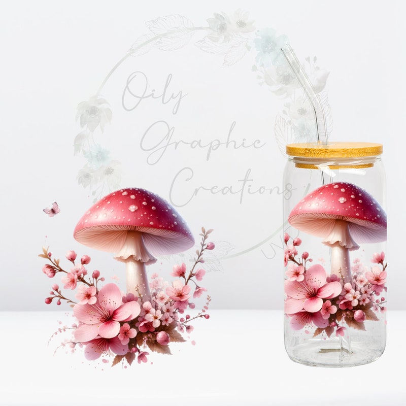 Mushroom Uv Dtf Decals - Etsy