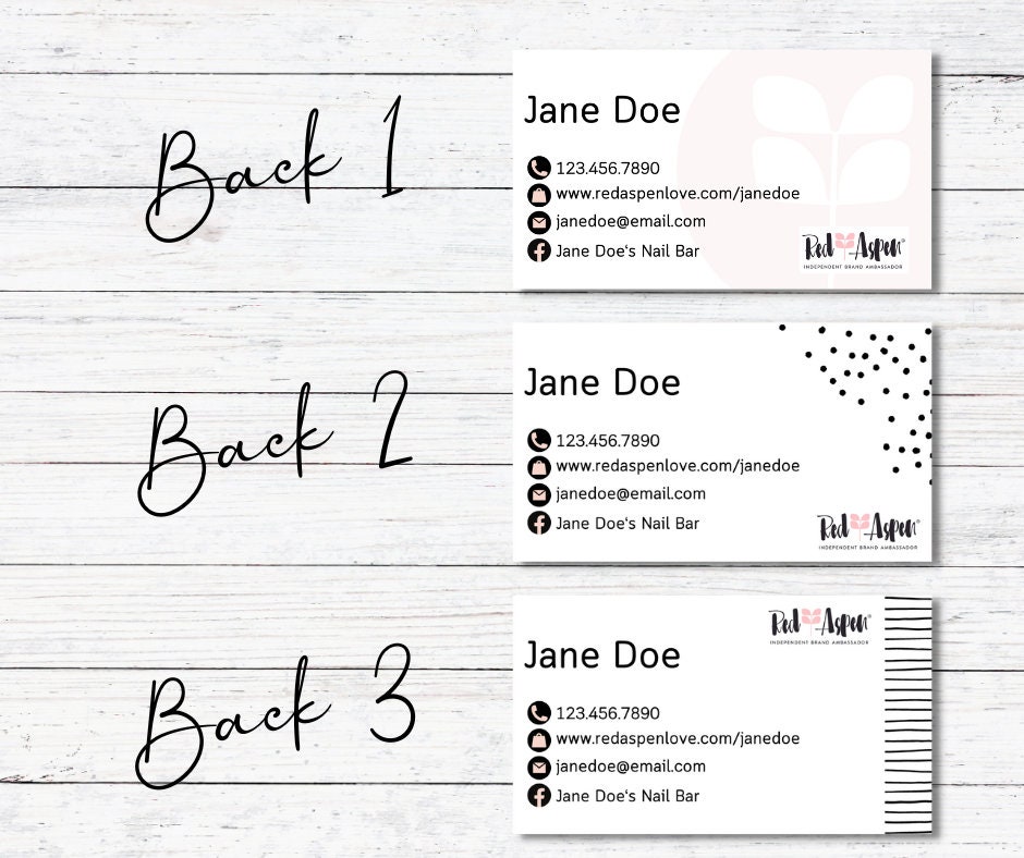 Red Aspen Physical Business Card, Business Card, Red Aspen, Red Aspen ...