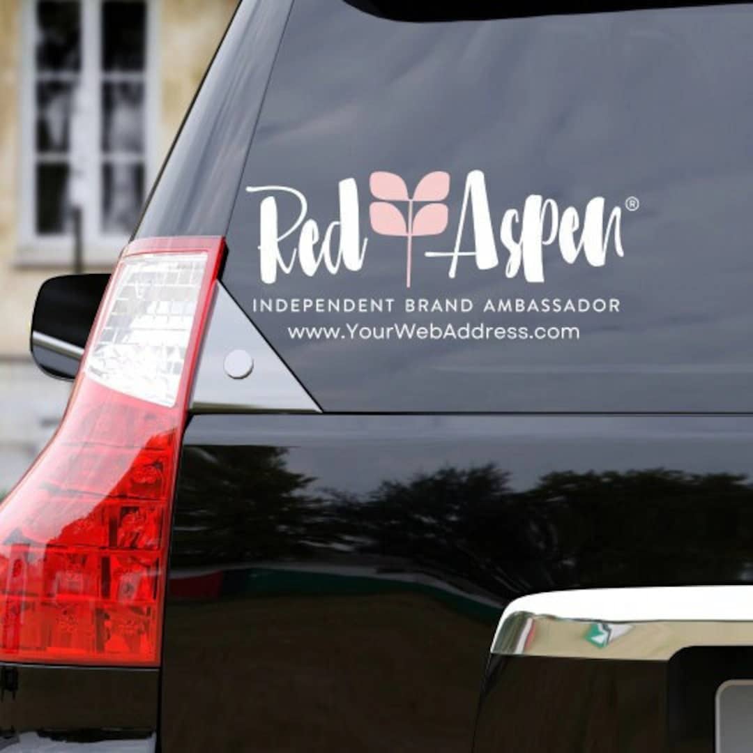 Red Aspen Brand Ambassador Window Decal, Vinyl, Window Sticker ...