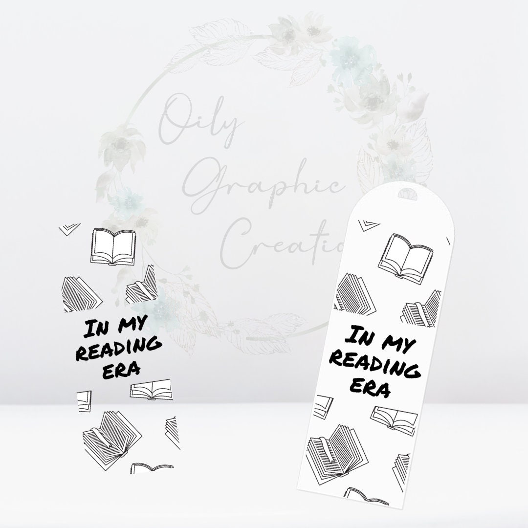 Reading Era UV DTF Bookmark Decal, Bookmark, Book, Reading, Decal ...
