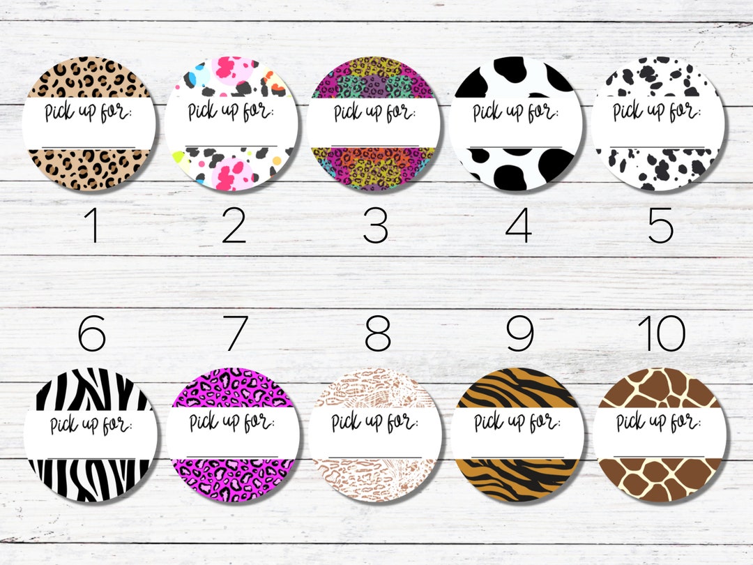 Circle Pick up Tags- Physical Copy, Small Business, Sticker Sheet ...