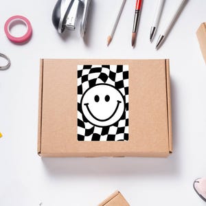 Checker Smile 4x6 Munbyn Stickers, Small Business, Sticker Sheet ...