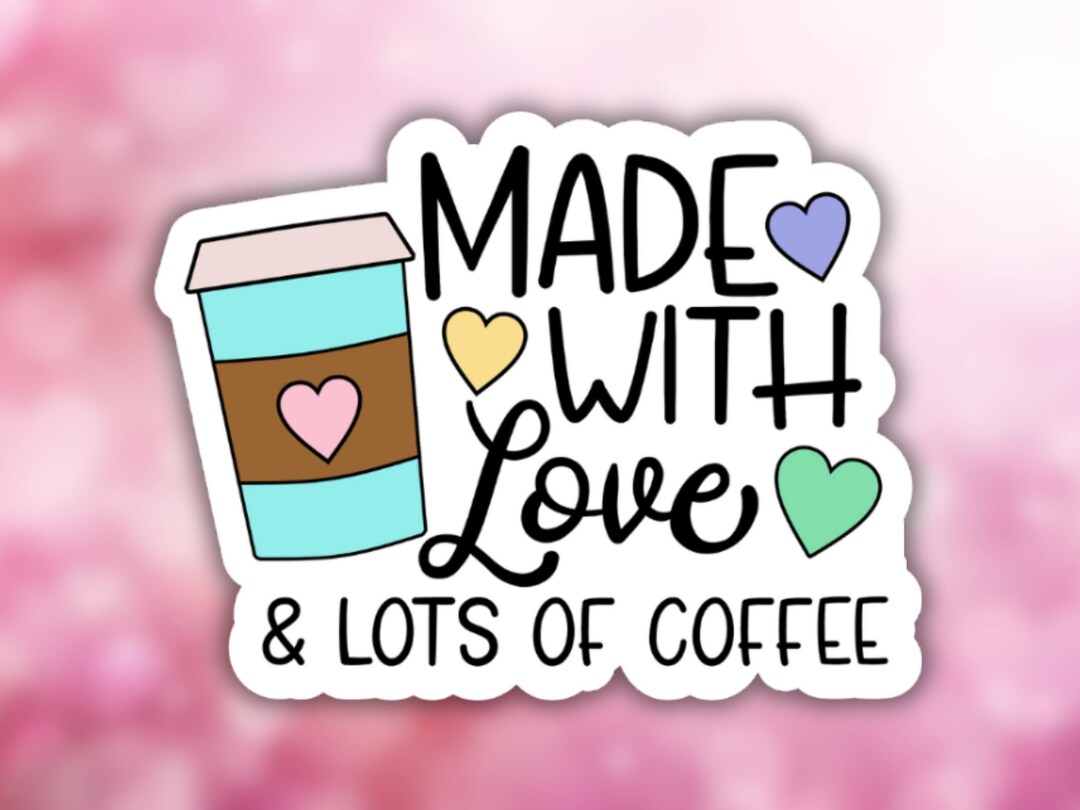 Love & Coffee Happy Mail Stickers, Packaging Stickers, Happy Mail ...
